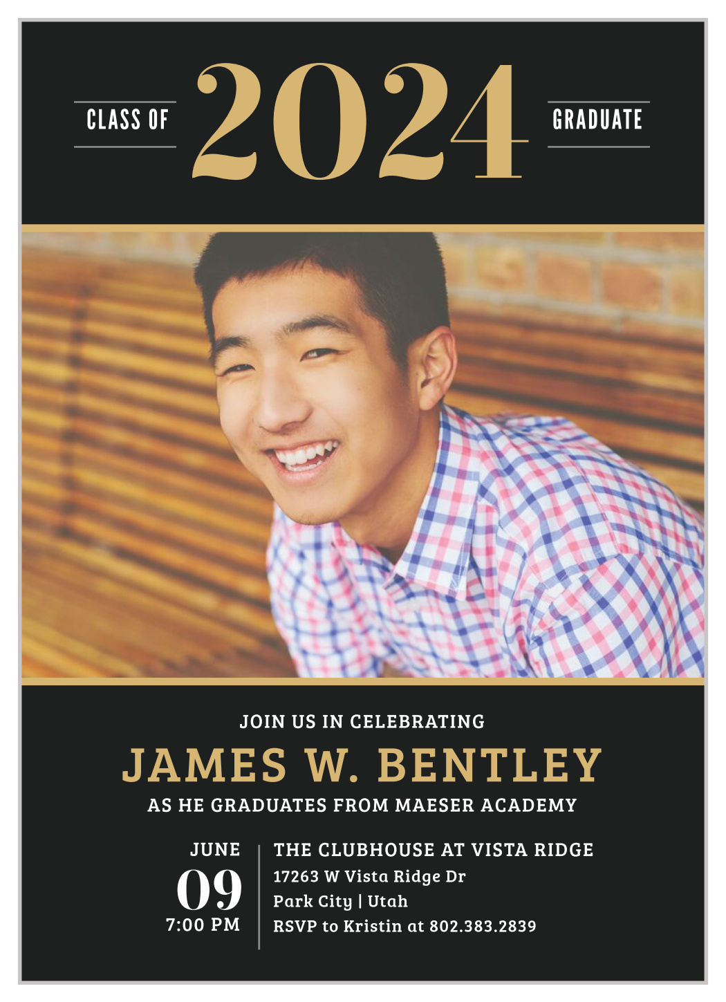 Bold Success Graduation Invitations by Basic Invite