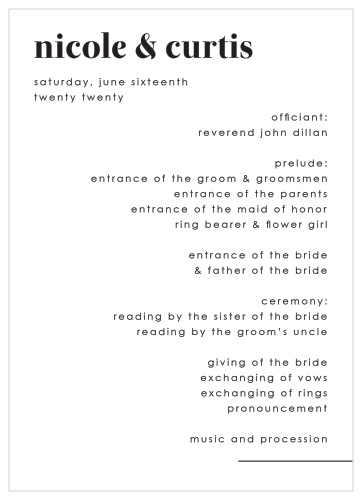 Mod Type Wedding Invitations by Basic Invite