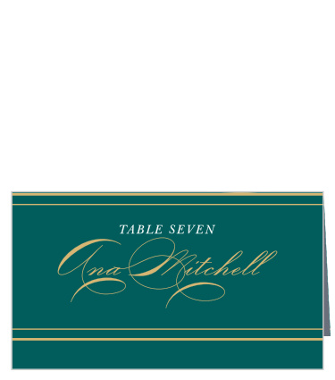 Striped Swash Wedding Menus by Basic Invite