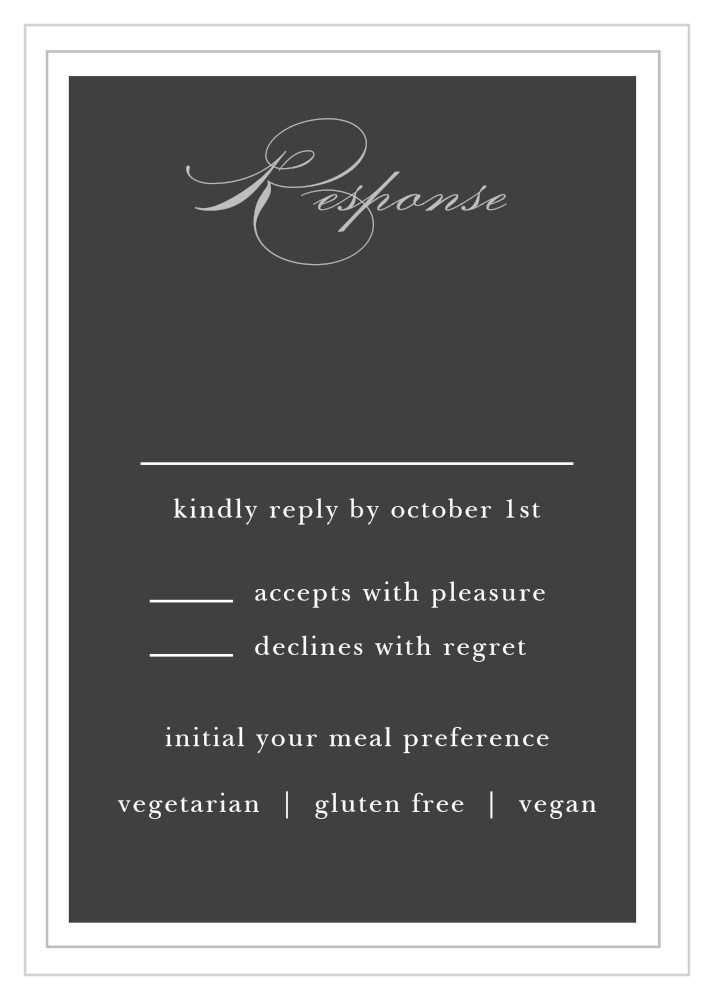 Framed Forever Response Cards by Basic Invite