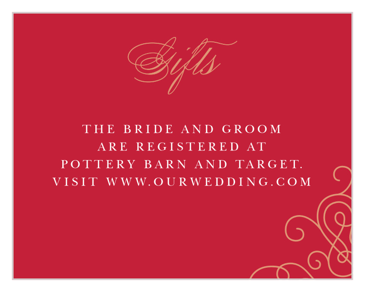 Color of Love Registry Cards by Basic Invite