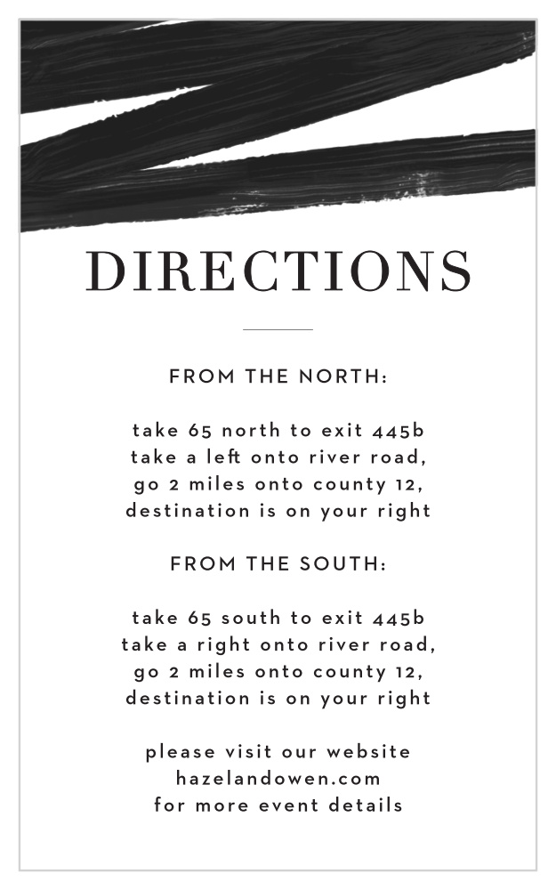 Modern Art Direction Cards by Basic Invite