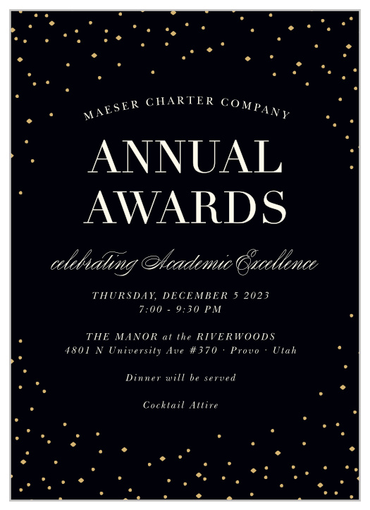 Gala Invitations | Corporate Event & Dinner Invitations
