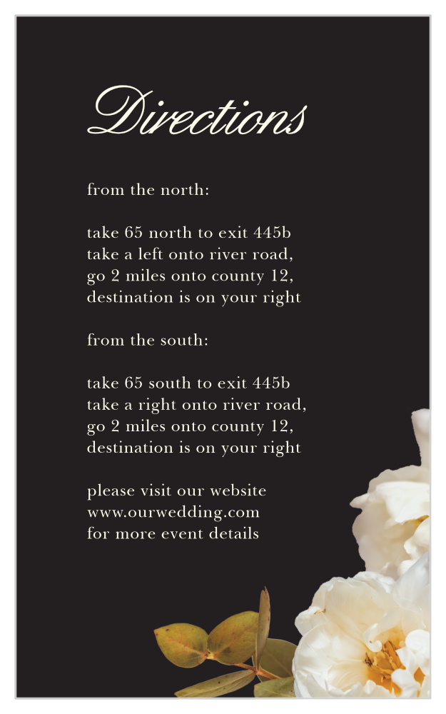 Romantic Flowers Wedding Invitations by Basic Invite