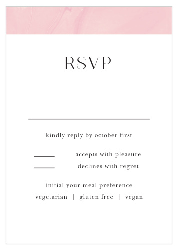 Blushing Gold Wedding Invitations by Basic Invite