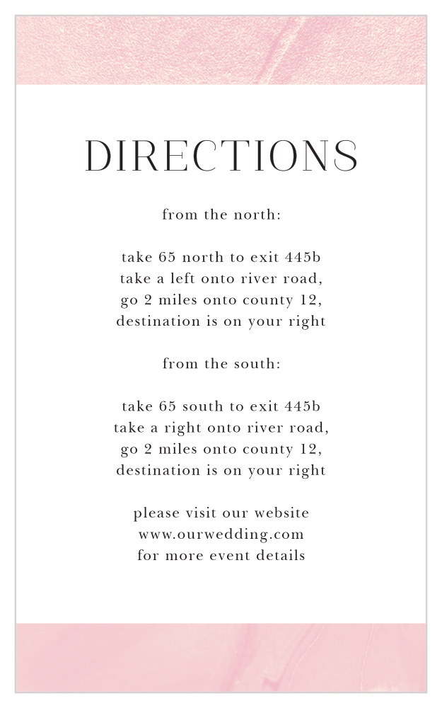 Blushing Gold Wedding Invitations by Basic Invite