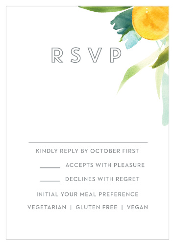 Summer Bouquet Wedding Invitations by Basic Invite