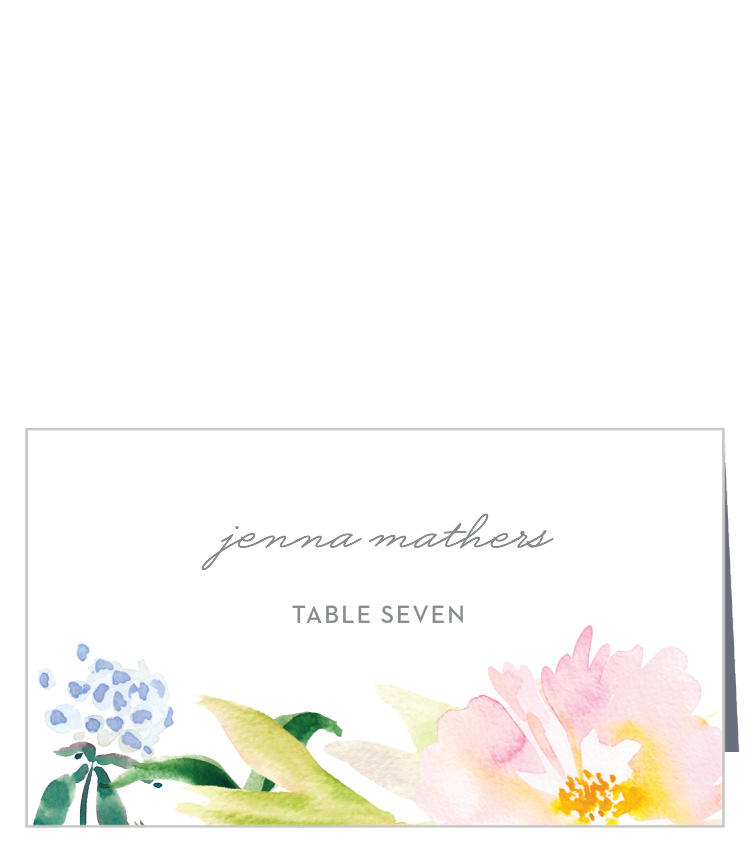 Summer Bouquet Wedding Invitations by Basic Invite