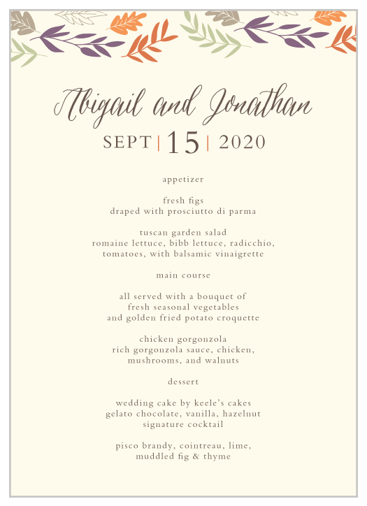 Fall Harvest Wedding Invitations by Basic Invite