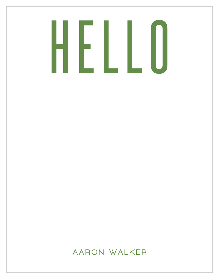 Modern Hello Business Stationery by Basic Invite