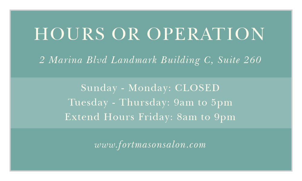 Hours of Operation Landscape Business Cards by Basic Invite