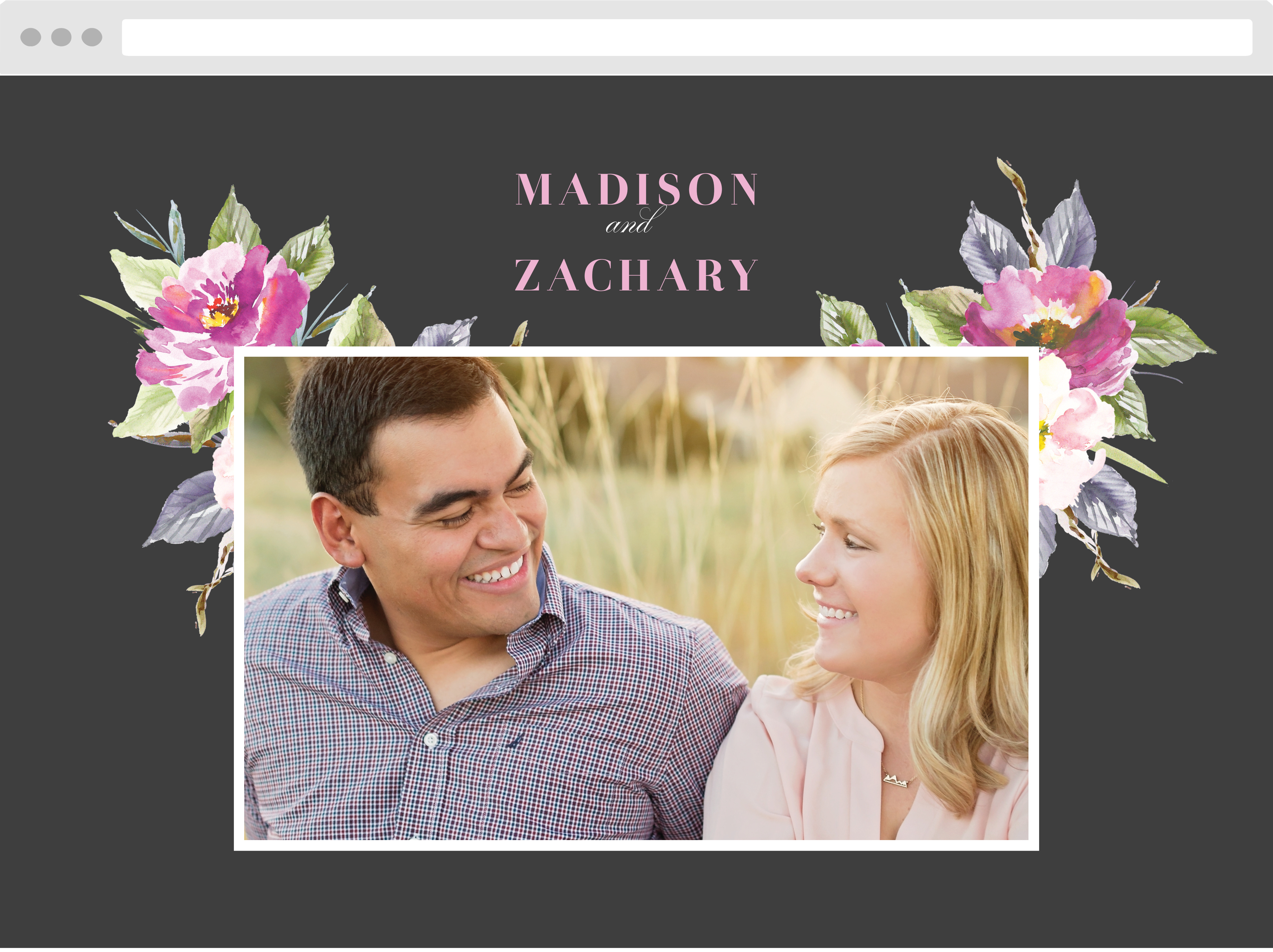 Luxe Roses Wedding Invitations by Basic Invite