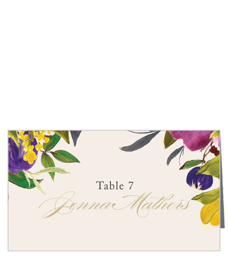 Regal Arrangement Place Cards by Basic Invite