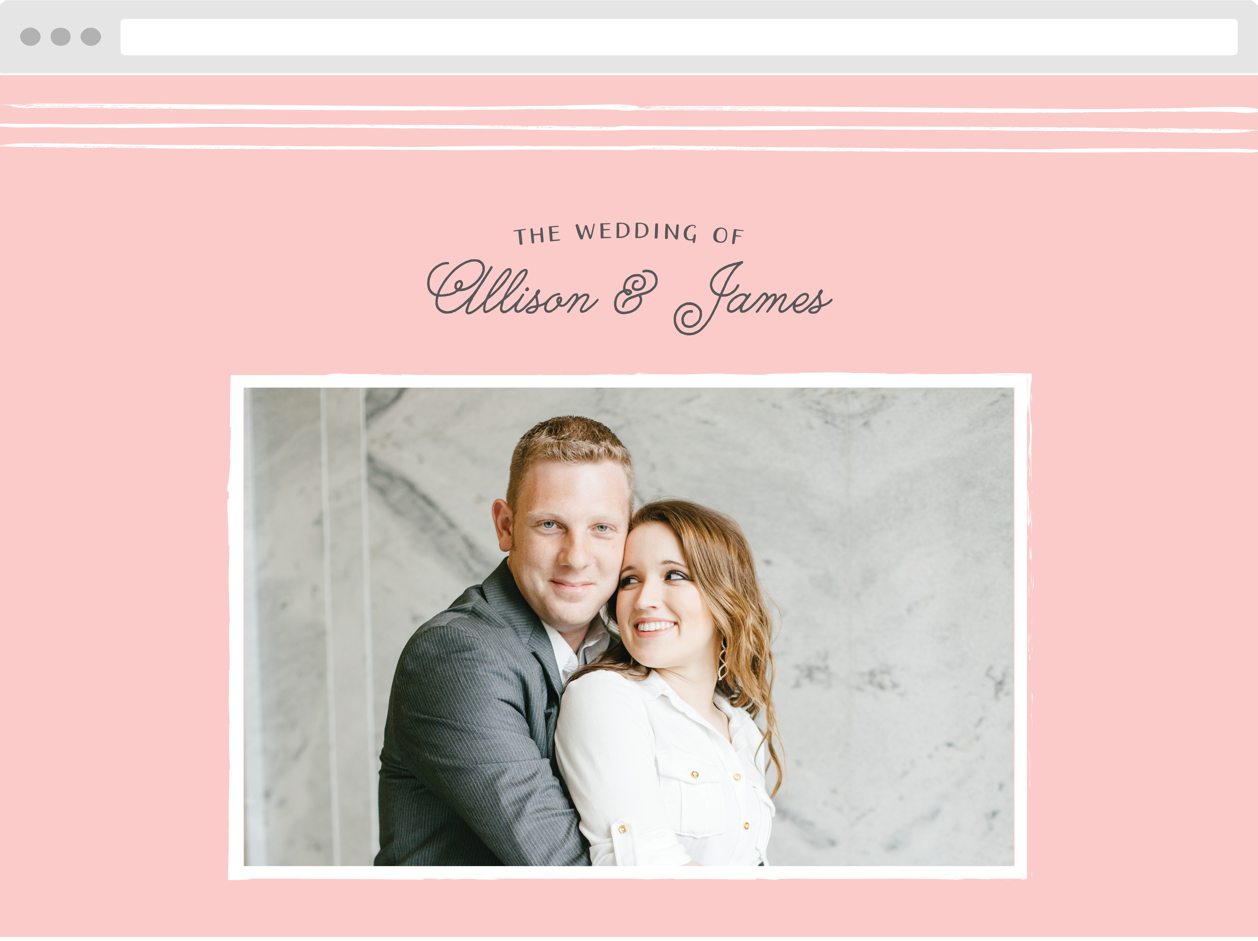 Rustic Doodle Wedding Website by Basic Invite