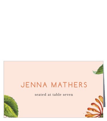 Spring Blush Wedding Menus by Basic Invite