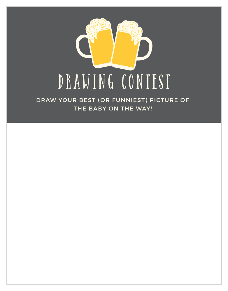 Baby Brewing Baby Drawing Contest by Basic Invite