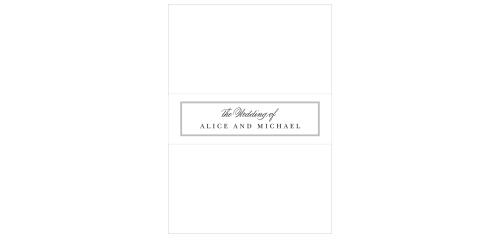 Monogram Square Portrait Wedding Invitations by Basic Invite
