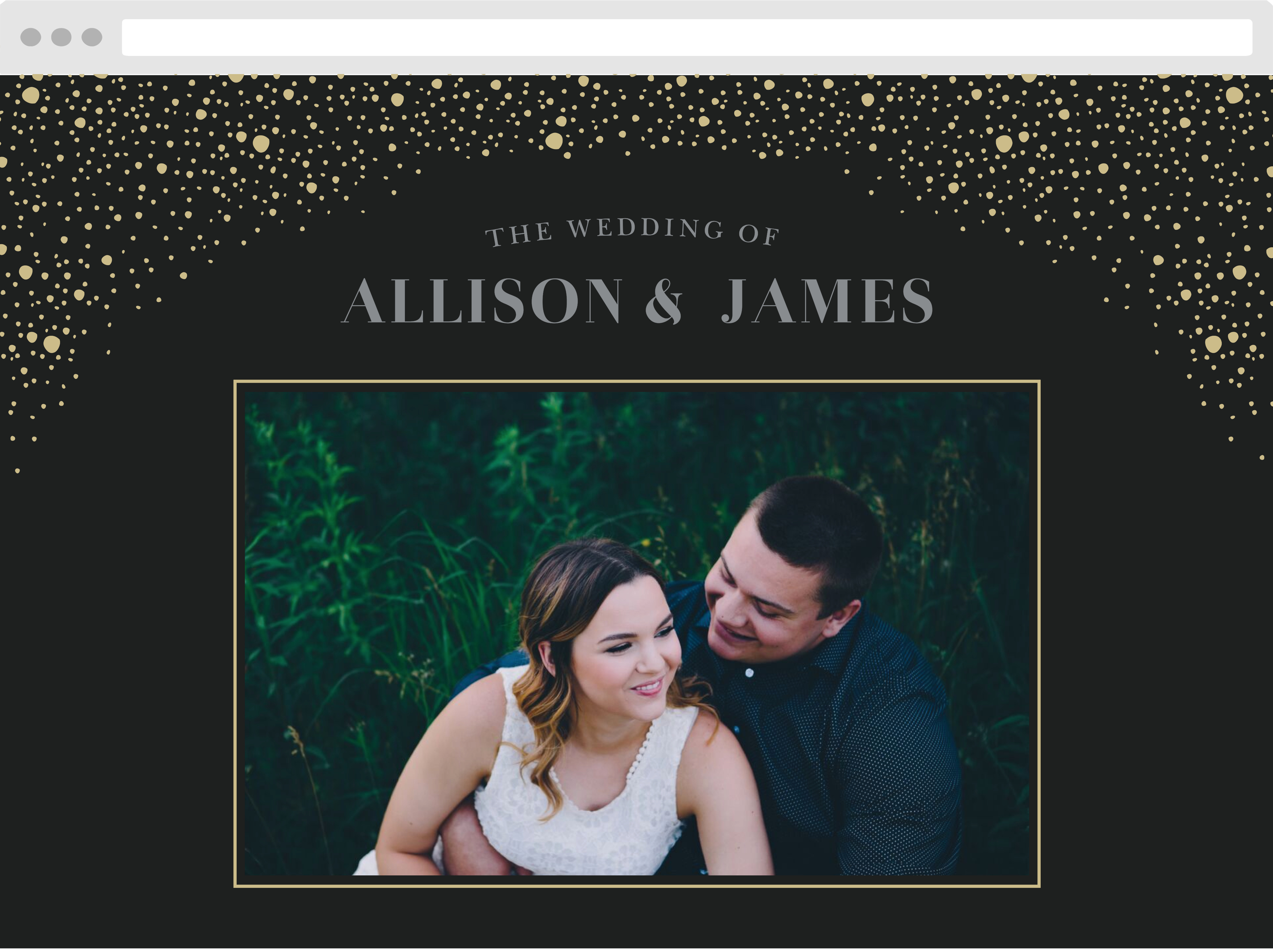 Gothic Halloween Wedding Website by Basic Invite