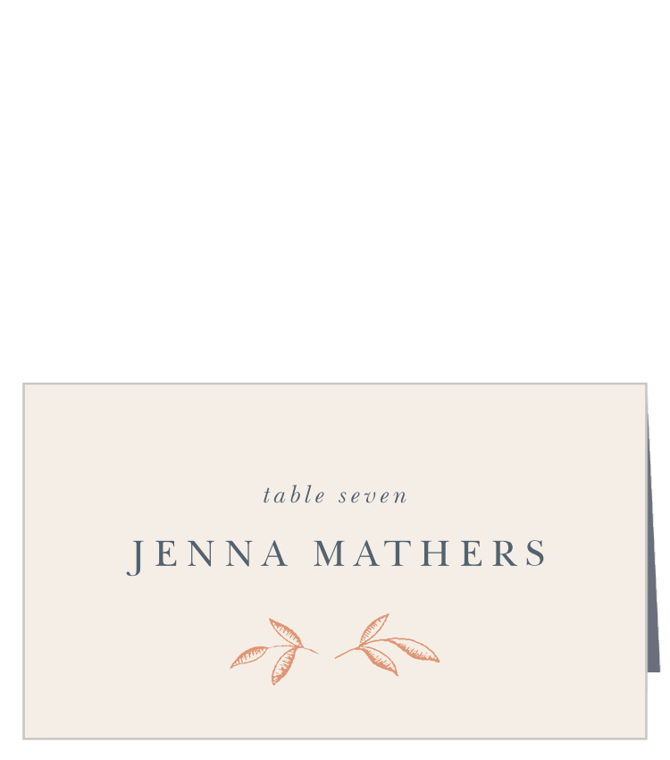 Woodland Monogram Place Cards by Basic Invite