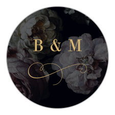 Moody Florals Wedding Invitations by Basic Invite