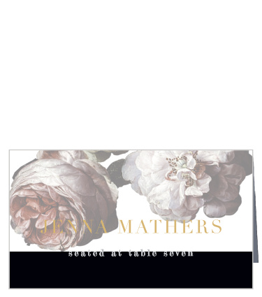 Moody Florals Wedding Programs by Basic Invite