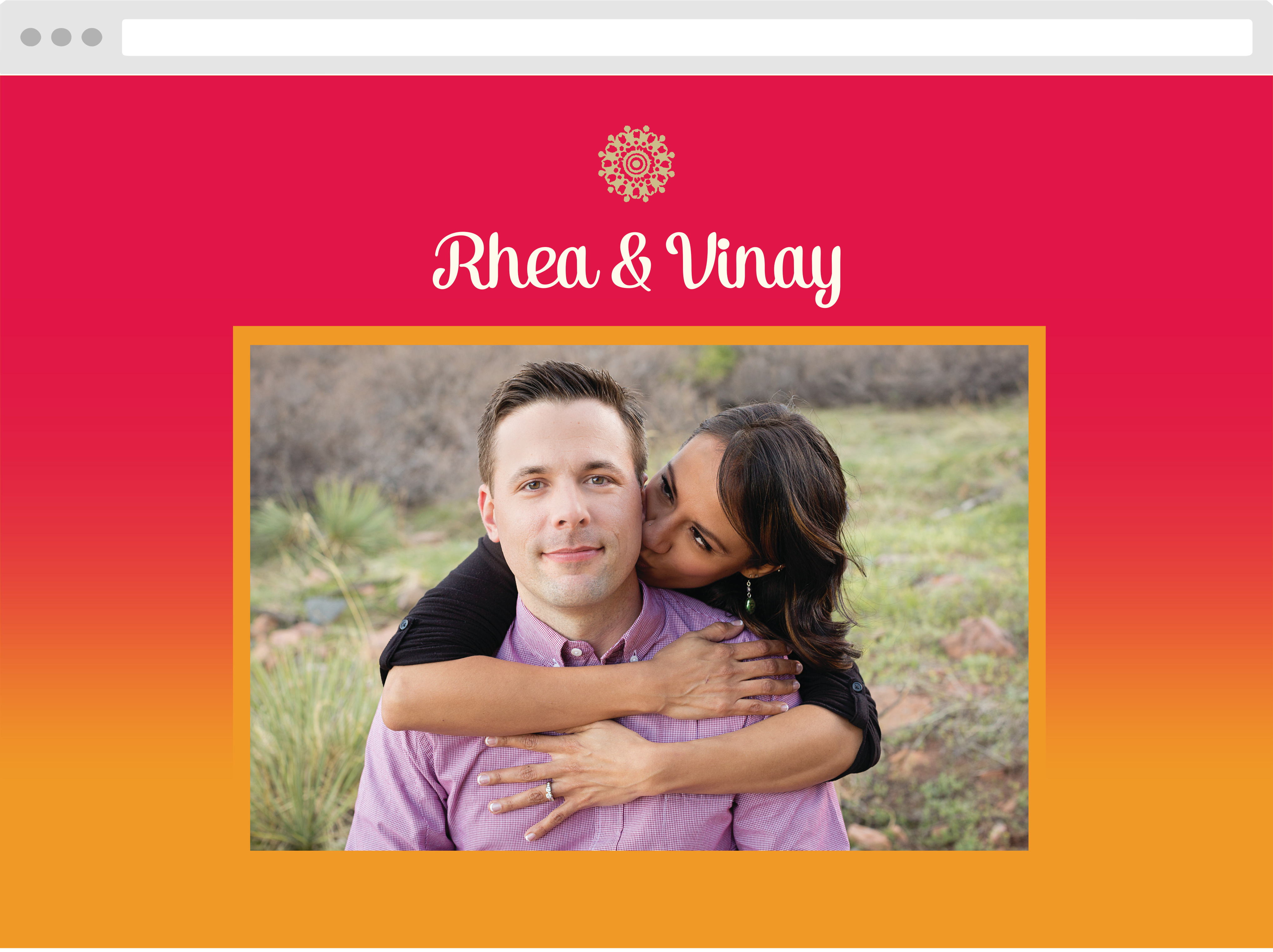 Indian Sunset Website by Basic Invite