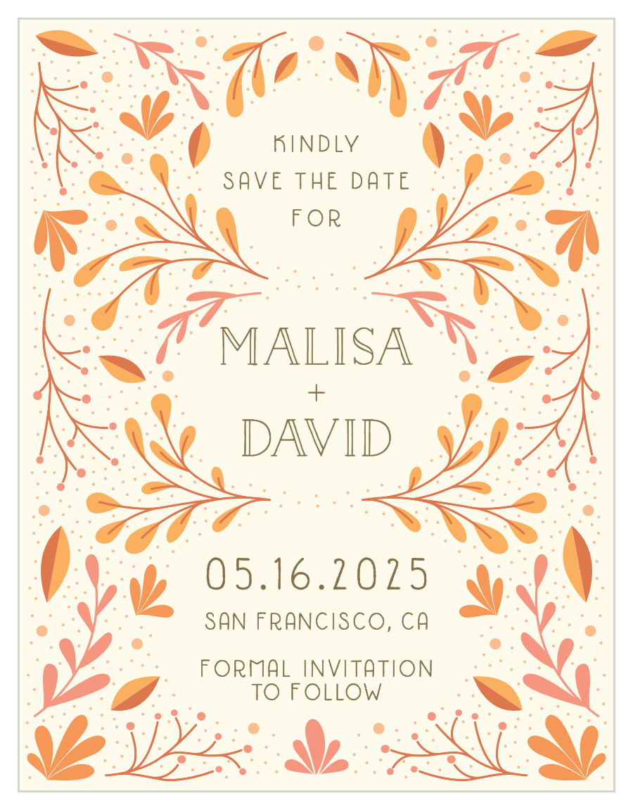 Rustic Fall Save the Date Magnets by Basic Invite
