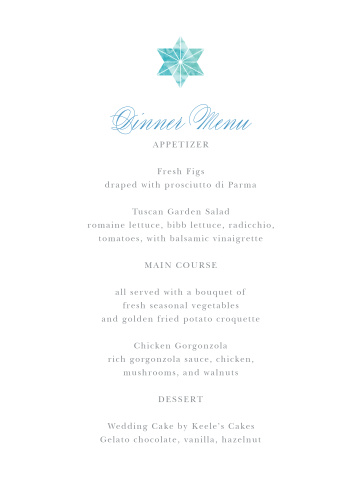 Watercolor Star Wedding Programs by Basic Invite