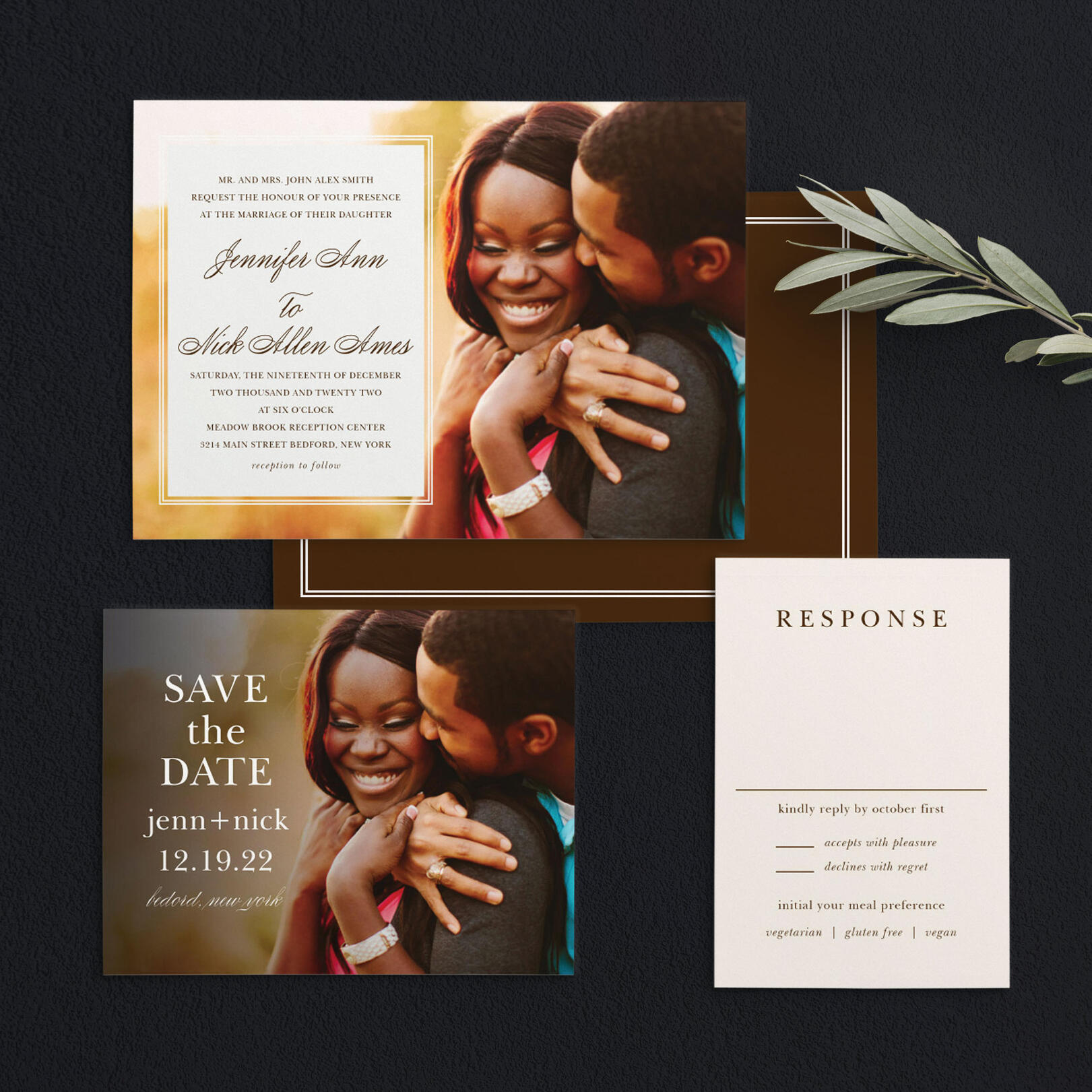 Sheer Overlay Save the Date Magnets by Basic Invite