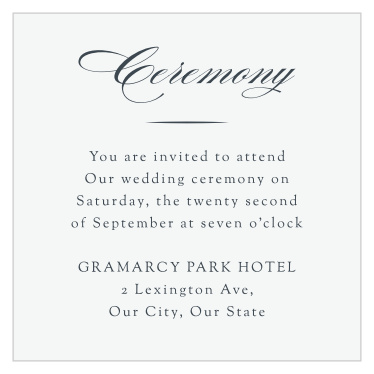 Formal Lines Response Cards by Basic Invite