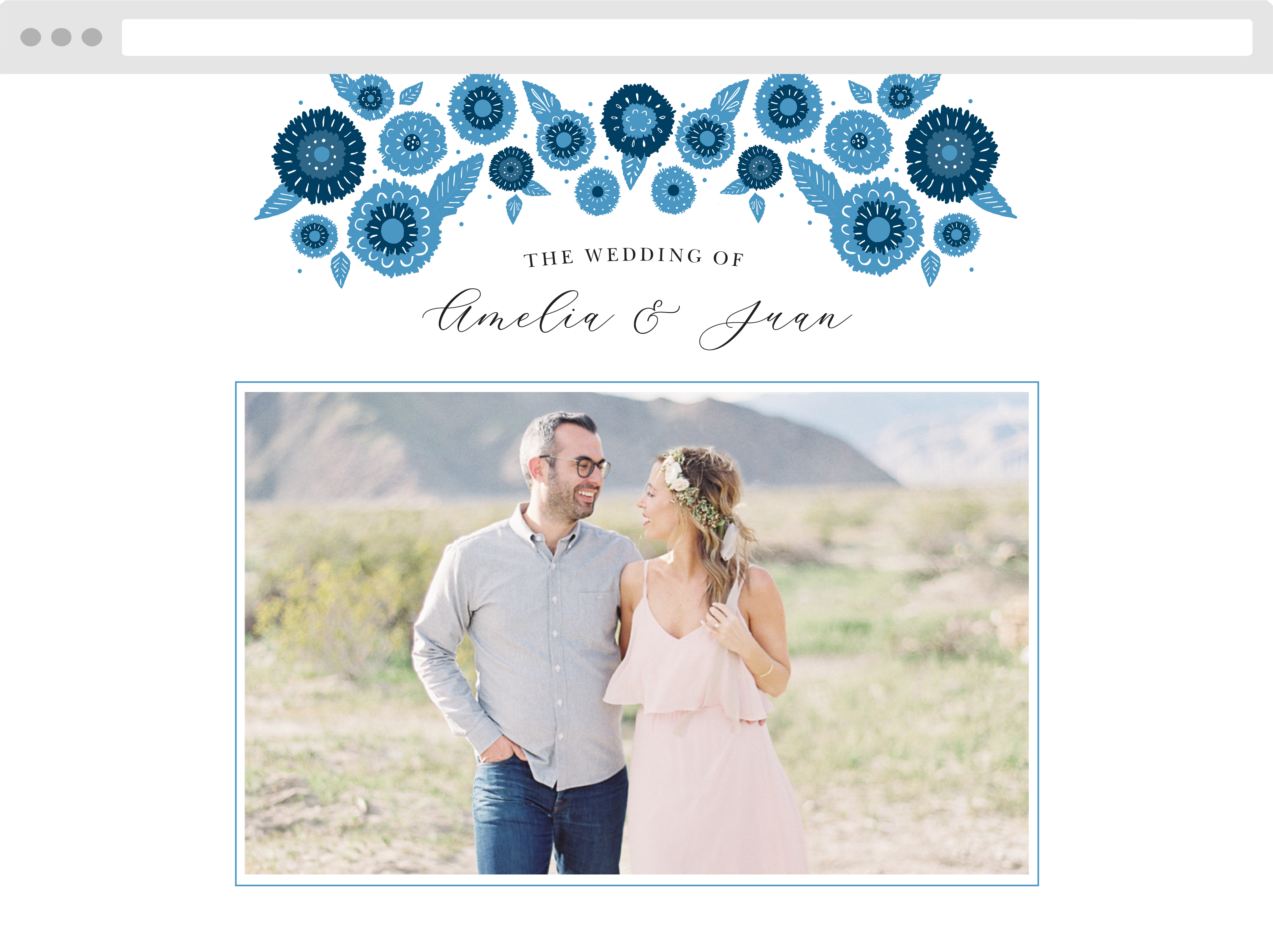 Mexico Fiesta Wedding Website by Basic Invite