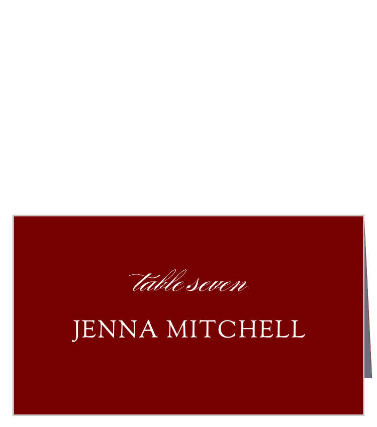 Ornate Border Place Cards by Basic Invite