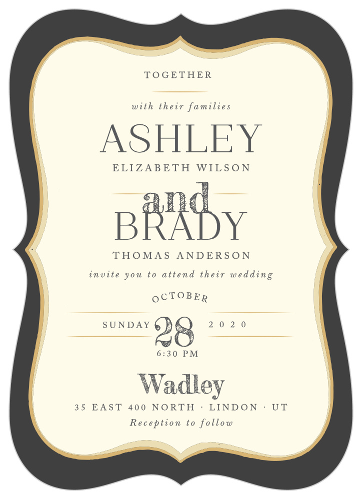 Dark Fairytale Wedding Invitations by Basic Invite