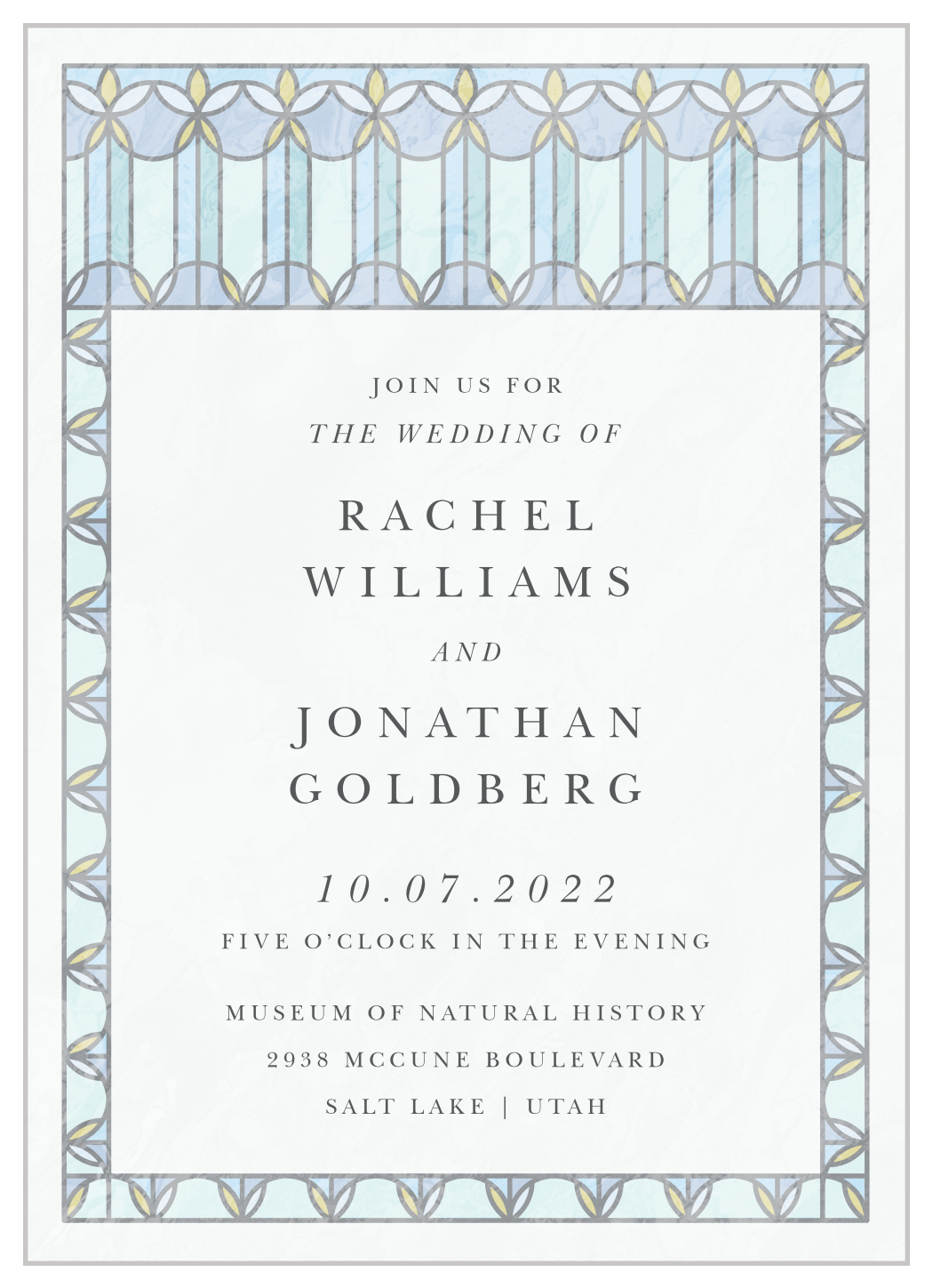 Stained Glass Wedding Invitations by Basic Invite
