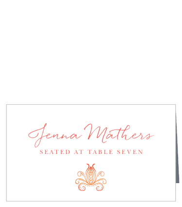 Painted Love Wedding Menus by Basic Invite