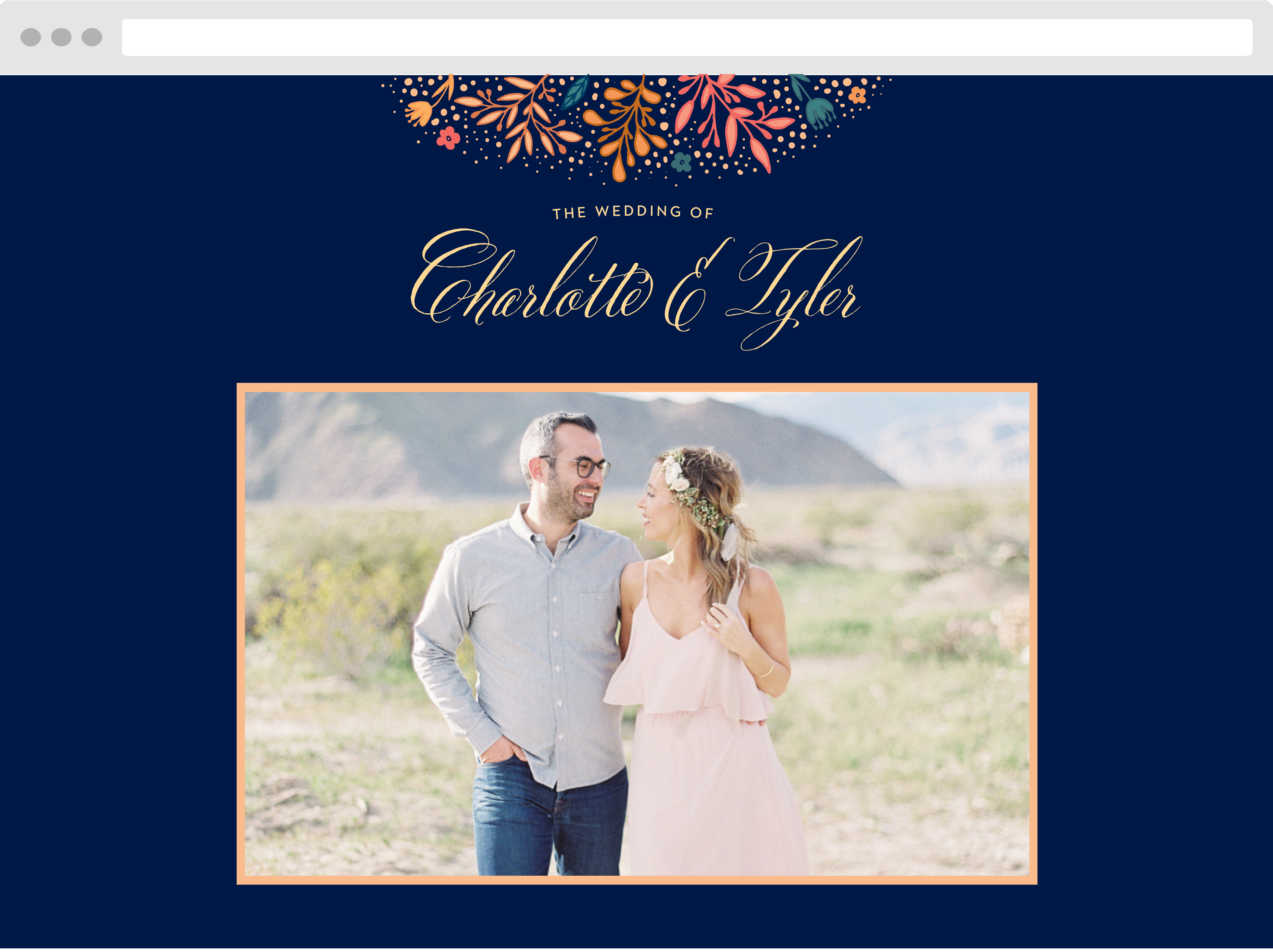 Unique Botanicals Wedding Invitations by Basic Invite