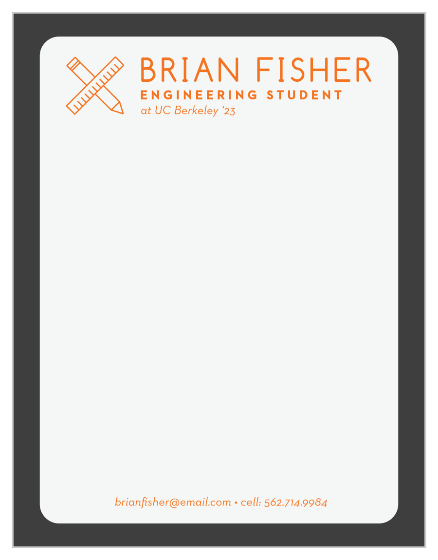 Engineering Student Business Stationery by Basic Invite
