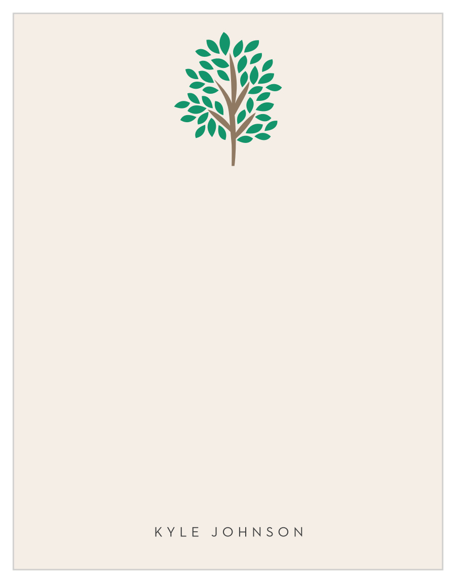 Modern Tree Business Stationery by Basic Invite