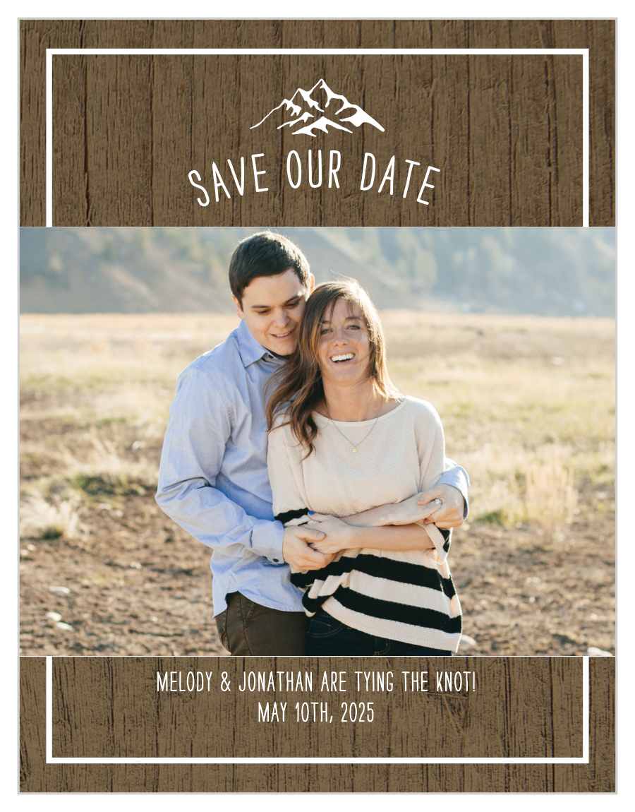 Rustic Union Save the Date Cards by Basic Invite