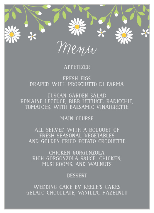 Daisy Frame Wedding Invitations by Basic Invite