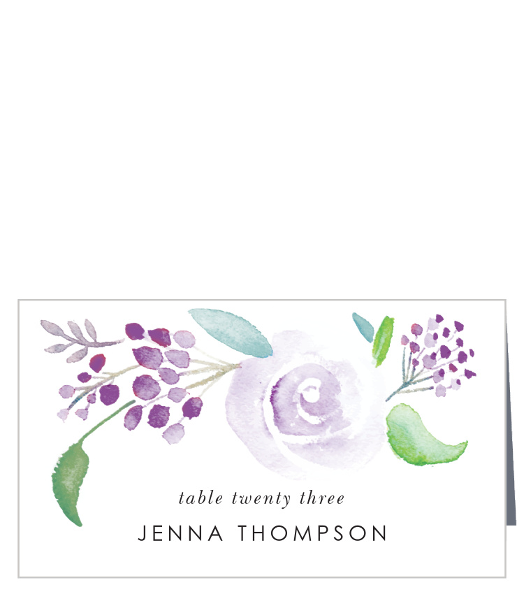 Mauve Florals Wedding Invitations by Basic Invite