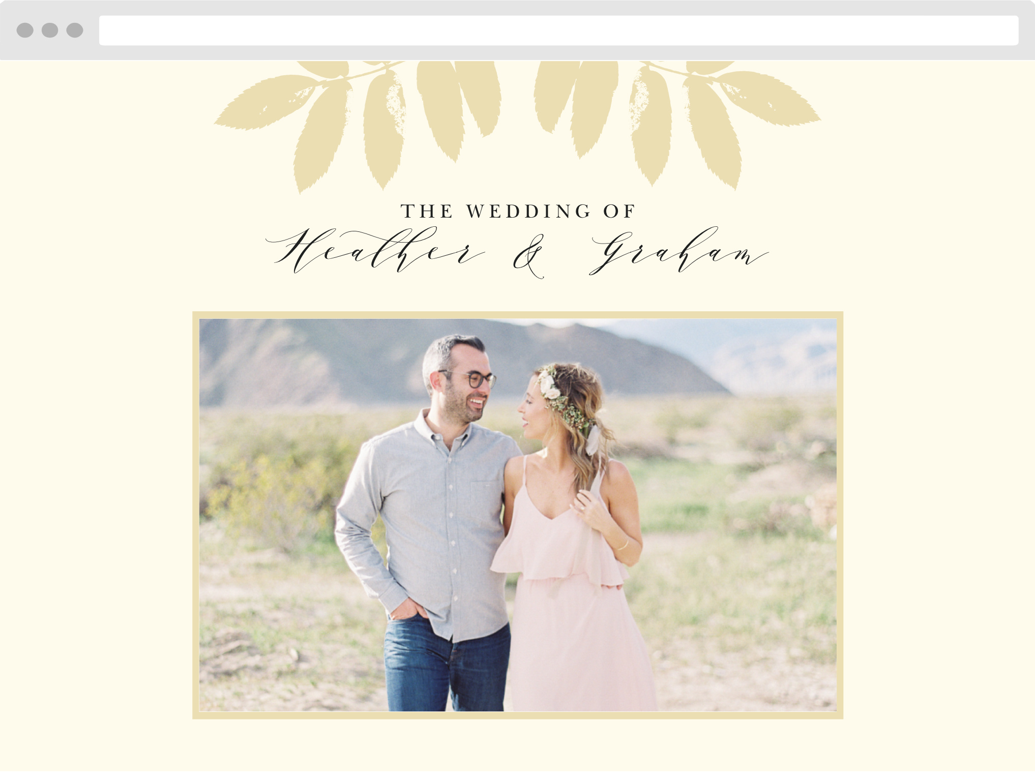 Gilded Leaf Wedding Invitations by Basic Invite