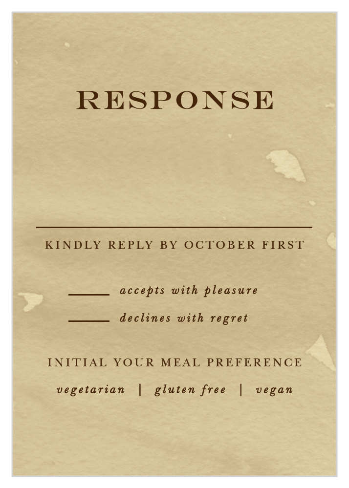 Leaves of Fall Response Cards by Basic Invite