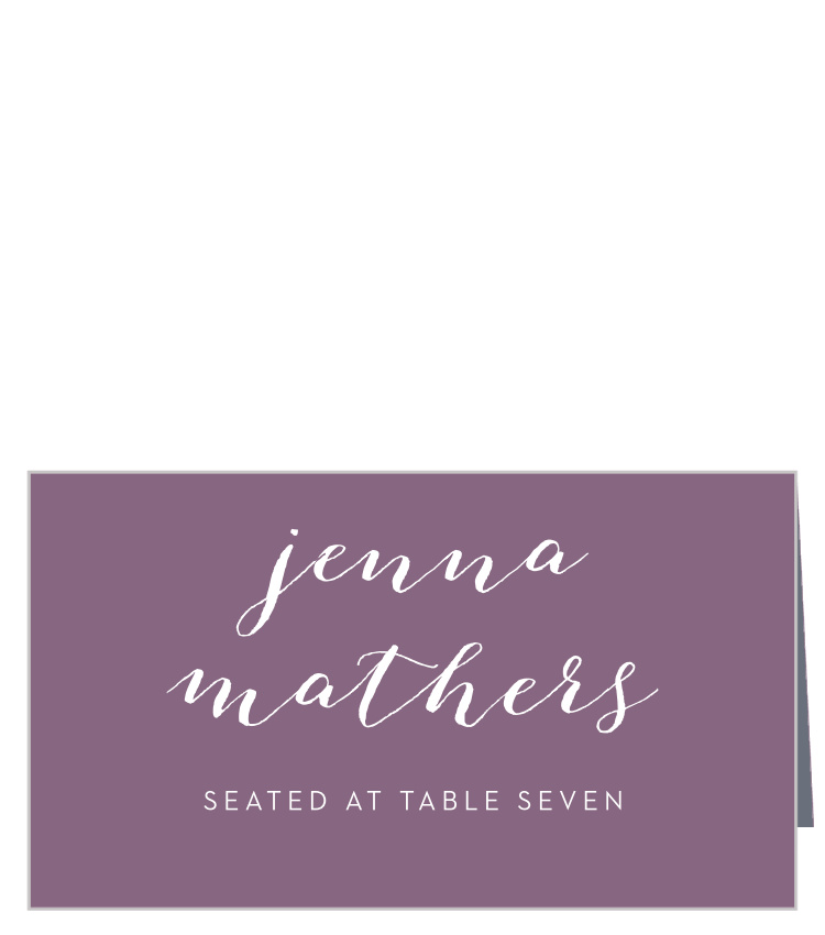 Hydrangea Blossoms Place Cards by Basic Invite