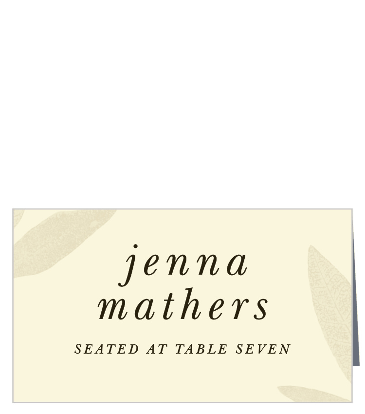 Pressed Leaf Wedding Invitations by Basic Invite