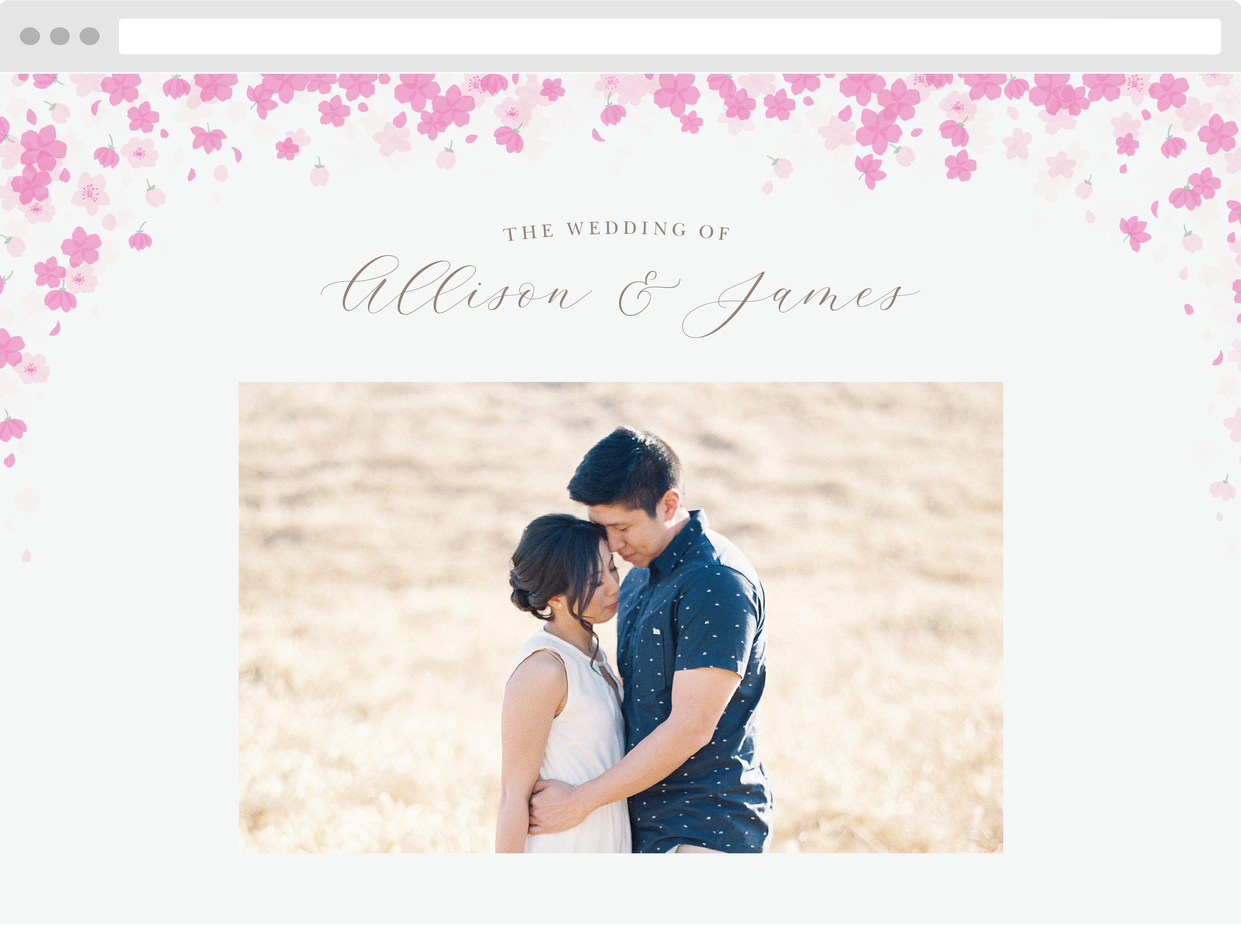 Cherry Blossoms Wedding Invitations by Basic Invite