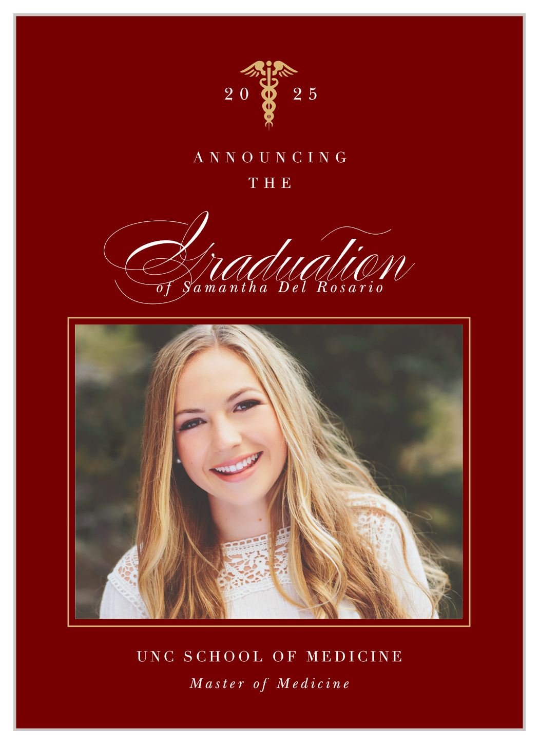 Classic Medical Graduation Announcements by Basic Invite