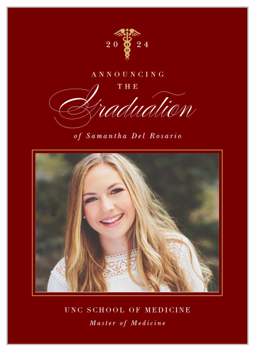 Medical School Graduation Announcements and Invitations