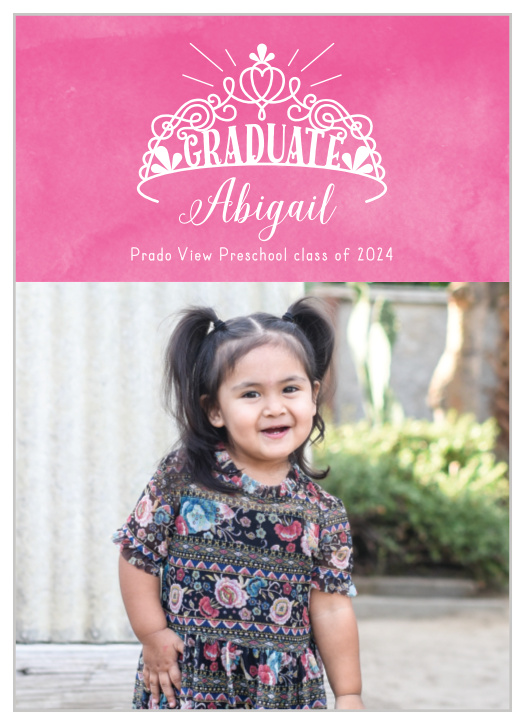 Preschool Graduation Announcements & Invitations - Match Your Color ...