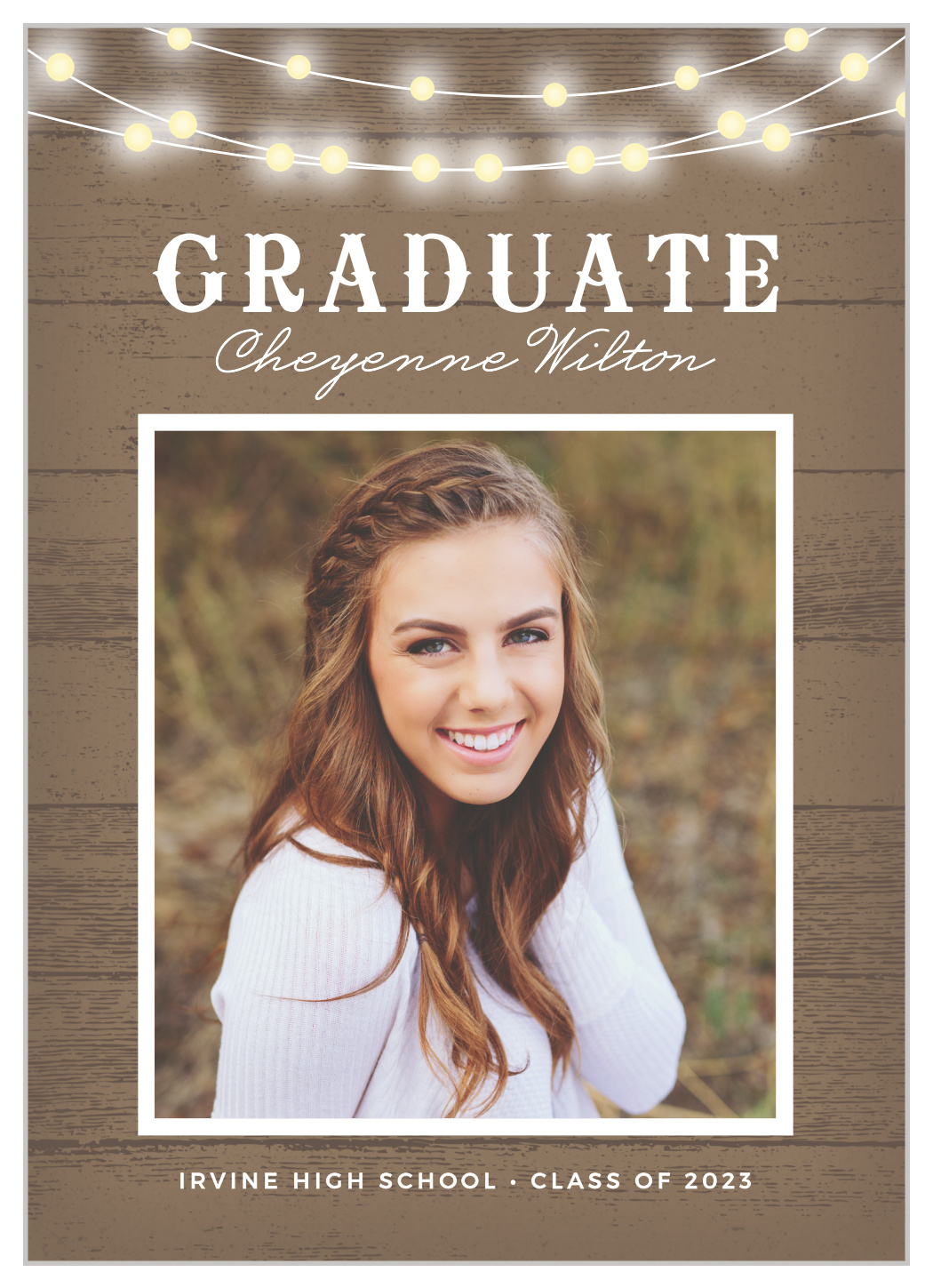 Country Lights Graduation Announcements by Basic Invite